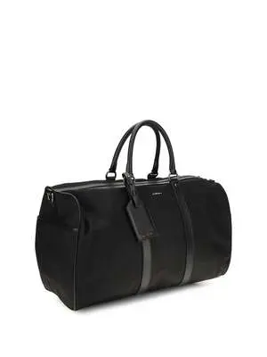 Kiton Leather-trim Travel Duffle Bag