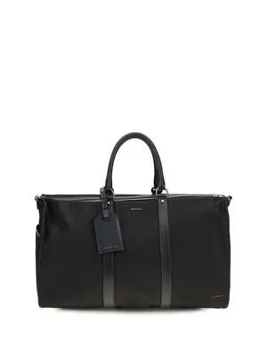 Kiton Leather-trim Travel Duffle Bag - Black