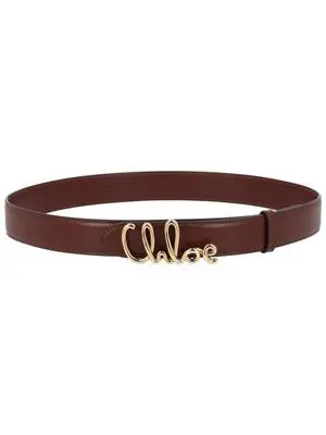 Chloé Iconic Belt - Brown
