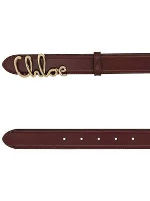 Chloé Iconic Leather Belt - Brown
