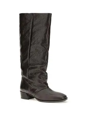 P.a.r.o.s.h Grained Leather High Boots - Brown