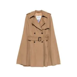 Burberry Cashmere Trench Cape - Cream