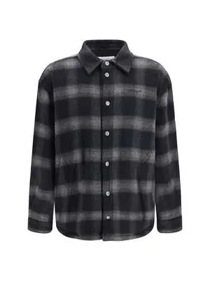 Off-White Padded Flannel Jacket - Black