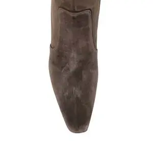Saint Laurent Suede Knee High Boots