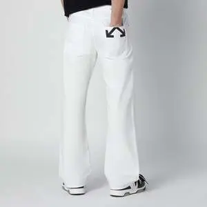 Off-White Trousers With Logo