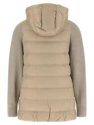 Brunello Cucinelli Shiny Zipper Pull' Down Jacket