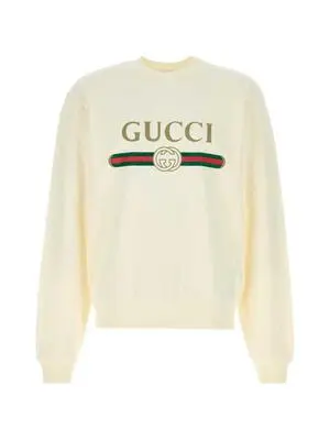 Gucci Cashmere Blend Jersey Crewneck Sweatshirt - Multicolor