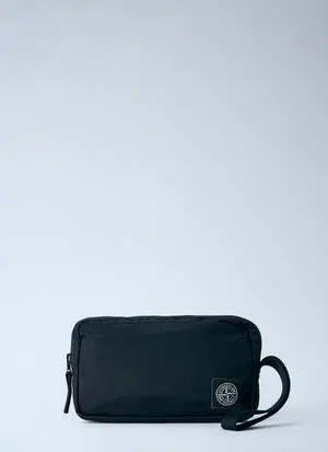 Stone Island Compact Logo Pouch - Black