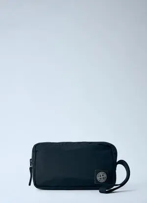 Stone Island Compact Logo Pouch - Black