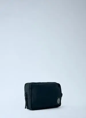 Stone Island Compact Logo Pouch - Black