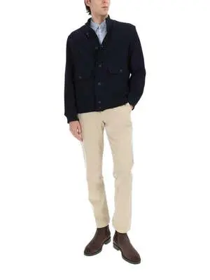 FAY Wool Blend Buttoned Jacket