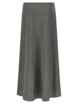 Alberta Ferretti Bell Chevron Skirt