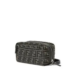 Fendi Ff Zucca Jacquard Fabric Wash Bag - Brown