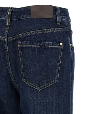 Brunello Cucinelli Wide Leg Cropped Jeans