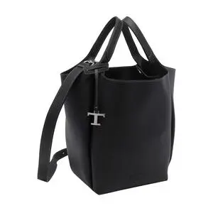 TOD'S Leather Bucket Bag - Black