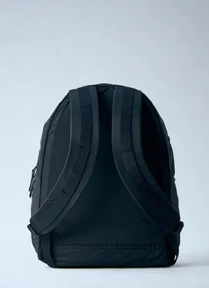 Stone Island Nylon Backpack With Front Zip Pocket - Black