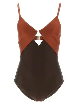 Zimmermann Aster' One-piece Swimsuit - Brown