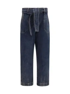 Giorgio Armani Wide-leg Jeans With Belt