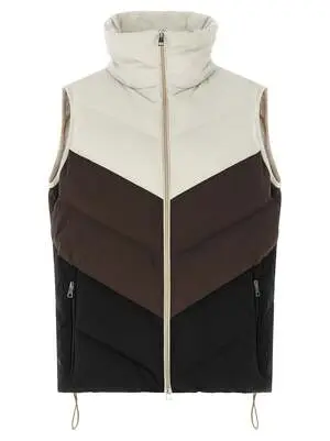 Kiton Chevron Stitching Padded Vest