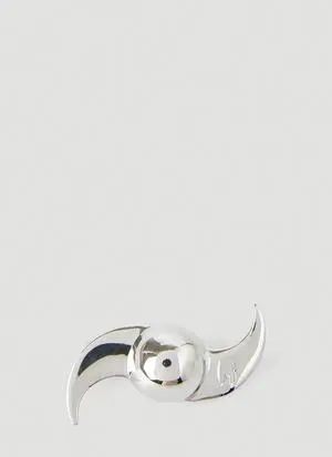 Raf Simons Space Spinner Brooch - Silver
