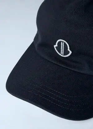 Moncler Rick Owens Embroidered Logo Baseball Cap