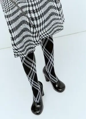 Burberry Warped Houdstooth Midi Dress