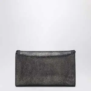 Stella McCartney Dark Navy Falabella Chain Wallet - Blue