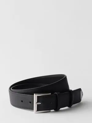 Prada Leather Belt - Black