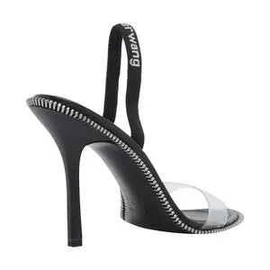 Alexander Wang Nova Pvc Pump Sandals - Black