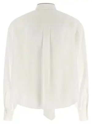 Brunello Cucinelli Shiny Collar' Shirt - White