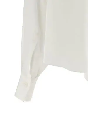Brunello Cucinelli Shiny Collar' Shirt - White