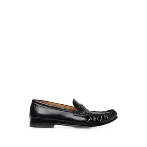 Fendi Leather Loafers - Black