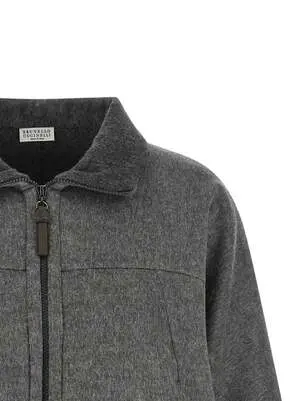 Brunello Cucinelli Shiny Zipper Pull' Jacket