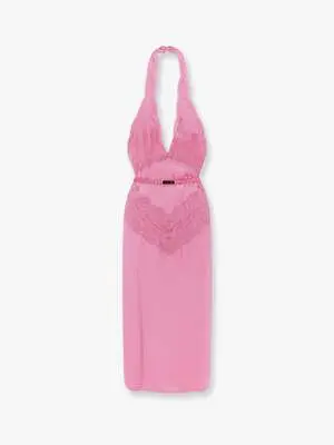 Gucci Silk Satin Midi Dress - Multicolor
