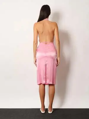 Gucci Silk Satin Midi Dress