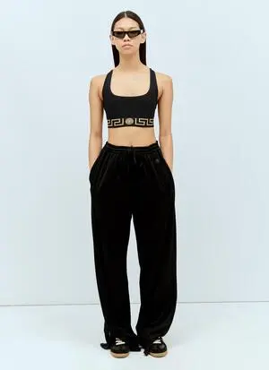 Versace Greca Trim Sports Bra