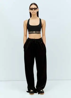 Versace Greca Trim Sports Bra
