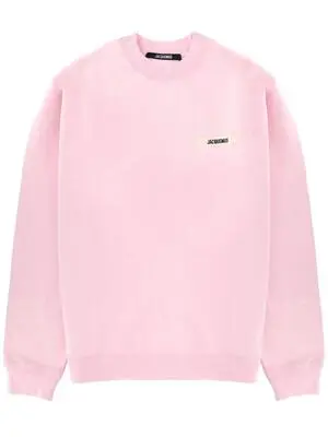 Jacquemus Jacquemus Men Grosgrain Logo Sweatshirt Pink
