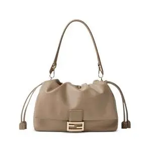 Fendi Neutrals Tote Bags - Cream