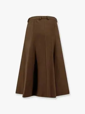 Celine Green Cotton Skirt