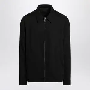 Rick Owens Zip-up Wool Shirt Jacket - Black