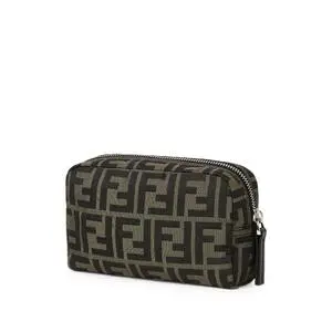 Fendi Micro Wash Bag In Superlight Ff Zucca Technical Fabric - Brown