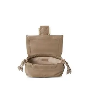 Fendi Leather Mini Baguette Soft Bag - Cream