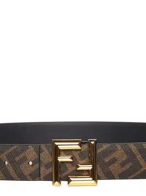 Fendi Reversible Black Leather Belt