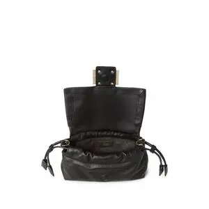 Fendi Nappa Leather Tote Bag - Black