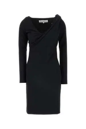 JW Anderson Stretch Polyester Blend Dress - Black