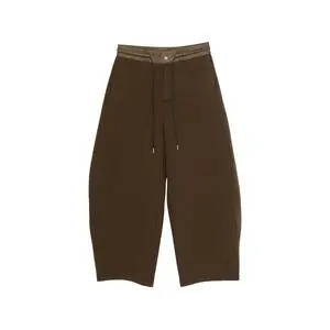 Sacai Trousers Wide-leg Trousers - Brown