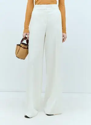 Max Mara Cady Tuxedo Pants - White