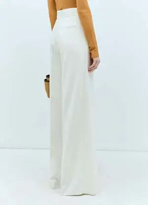 Max Mara Cady Tuxedo Pants - White