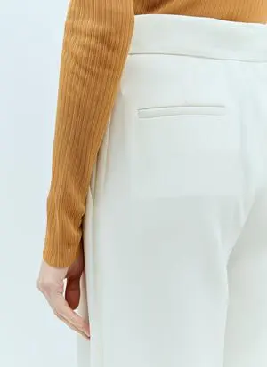 Max Mara Cady Tuxedo Pants - White
